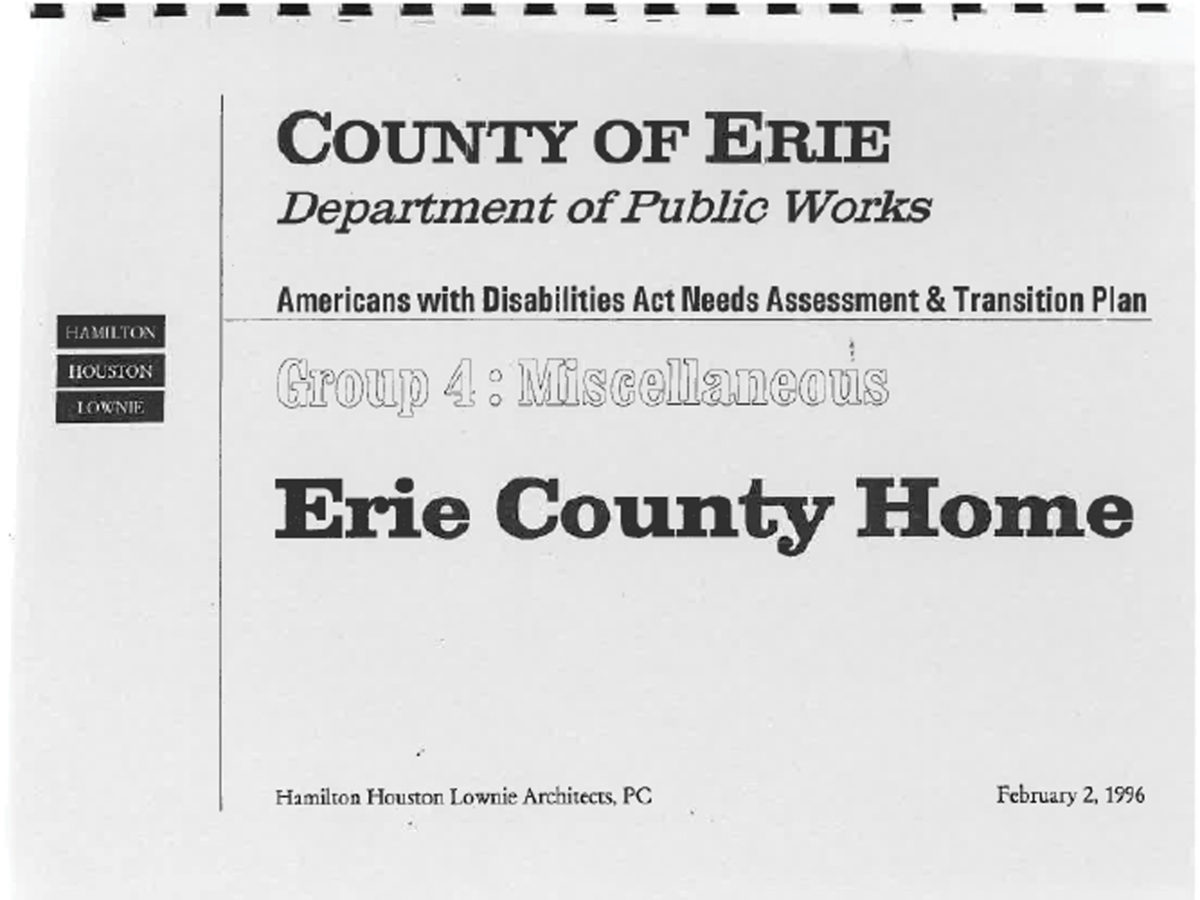 Erie County Consortium ADA Transition Plans | HHL Architects