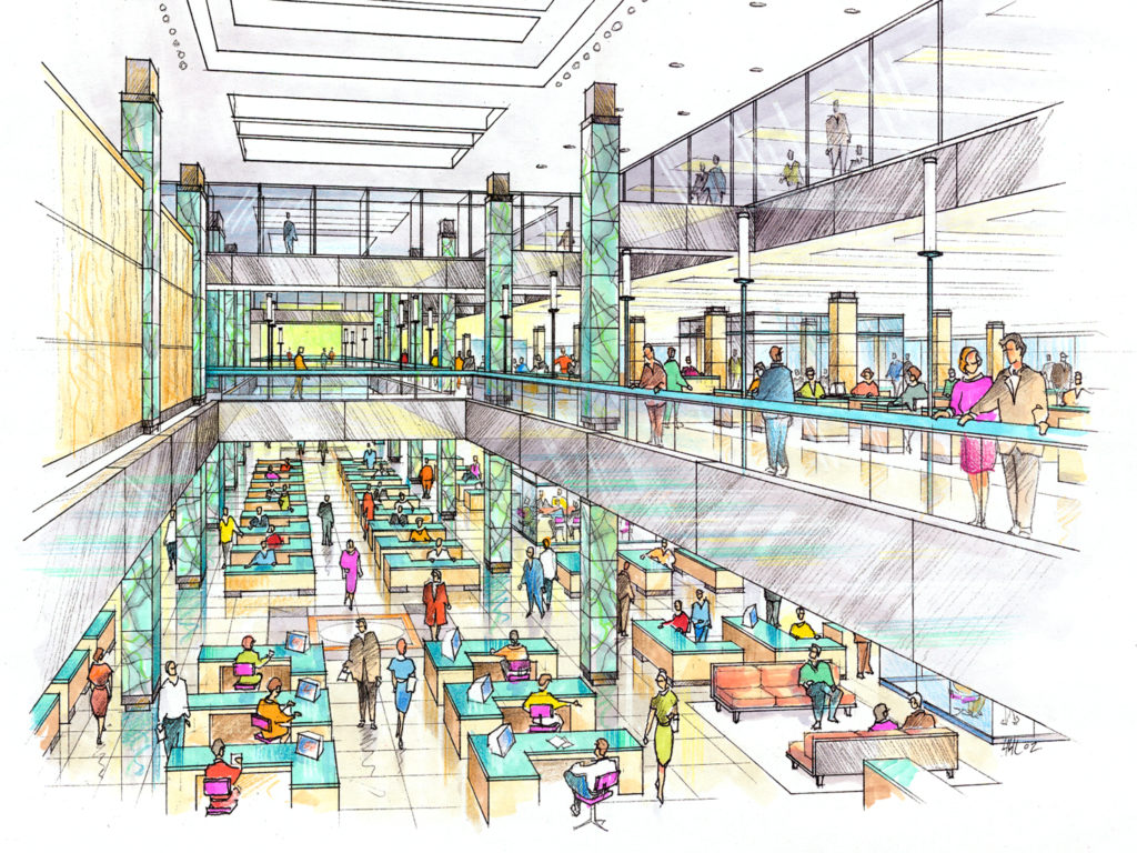 Main Place Mall Adaptive Reuse Concept | HHL Architects